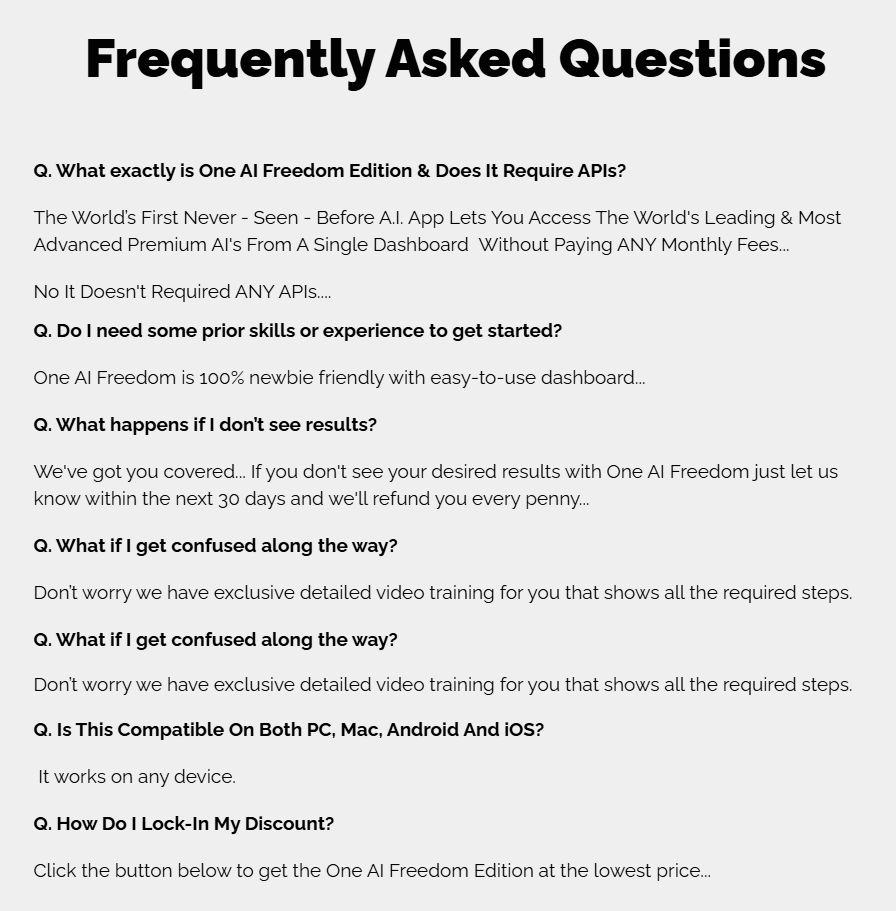 OneAI Freedom Edition Review, Bonuses, OTO & Coupons