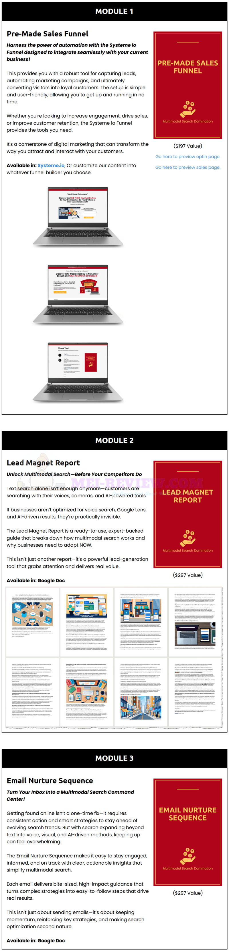 Multimodal Search Domination Review & Handy Bonuses
