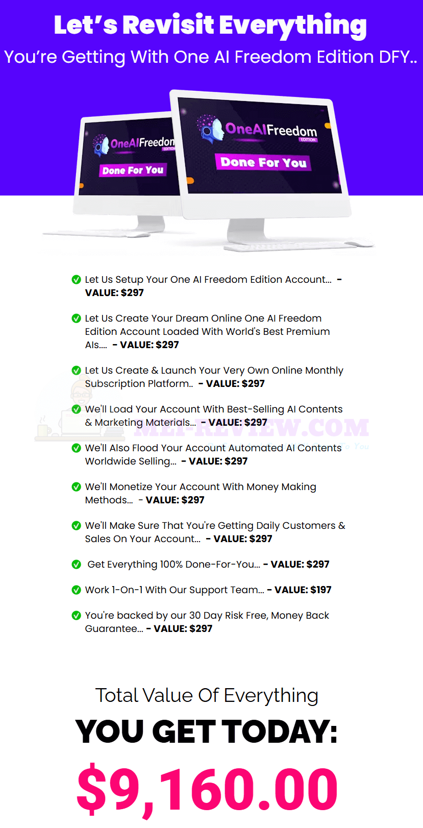 OneAI Freedom Edition Review, Bonuses, OTO & Coupons