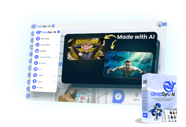 DeepSync AI Review & Bonuses: AI Tool for No-Face Videos