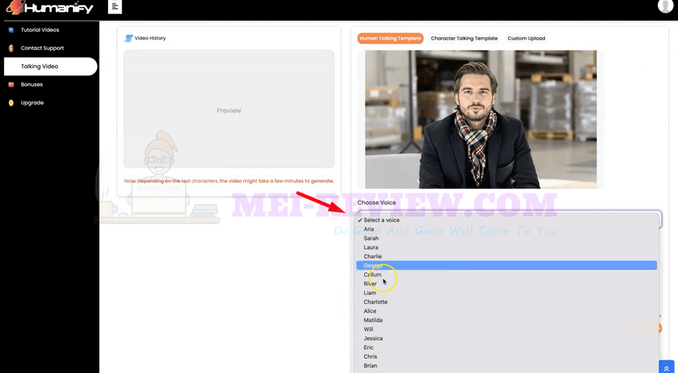 Humanify Review & Bonus: AI Tool for Virtual Spokespeople