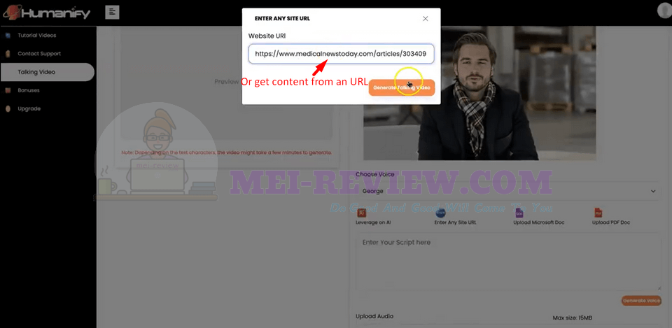 Humanify Review & Bonus: AI Tool for Virtual Spokespeople