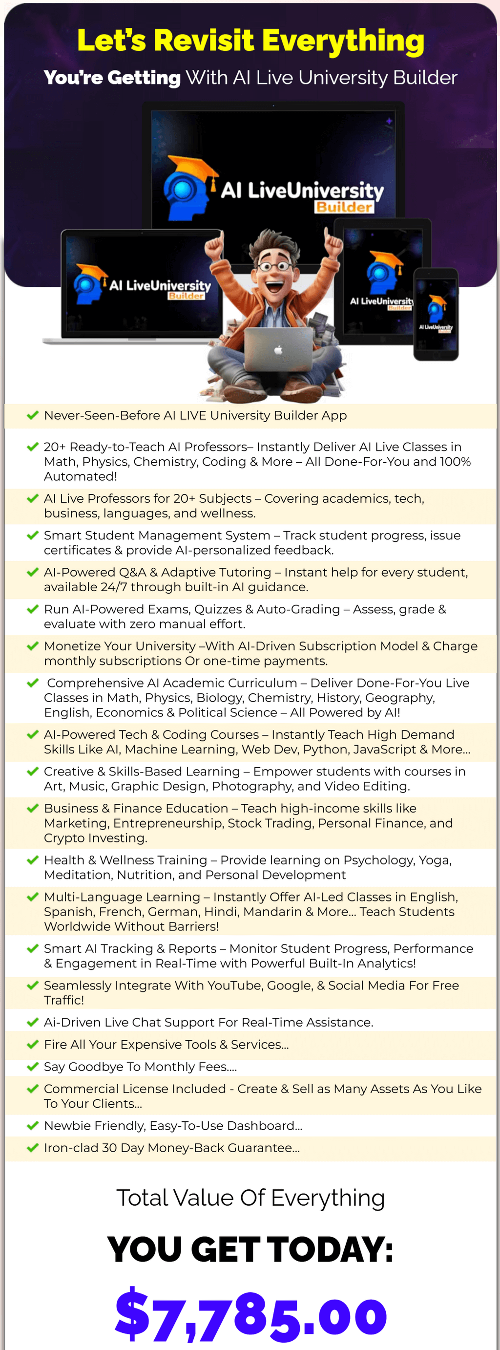 AI Live University Builder Review: Full Breakdown + Bonuses