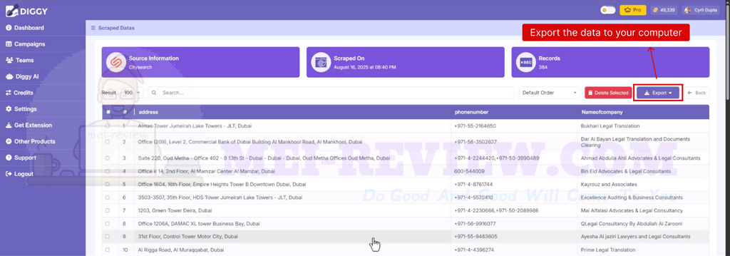 Diggy AI Miner Review | Smart Data Scraper | My Experience